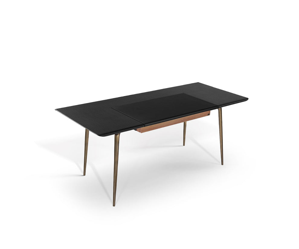 Madheke Talon desk, a carbon fibre writing desk with tapered cast brass ...